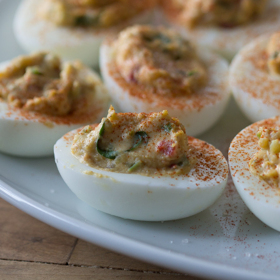 Creole Deviled Eggs - Silk Road Diary