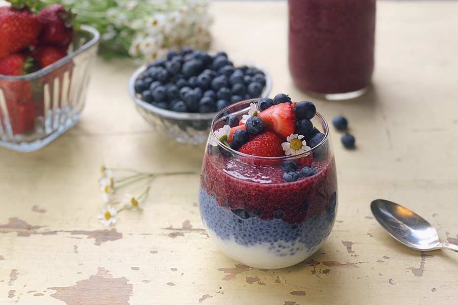 Floral Chia Seed Pudding - A collection of spice-centric recipes from